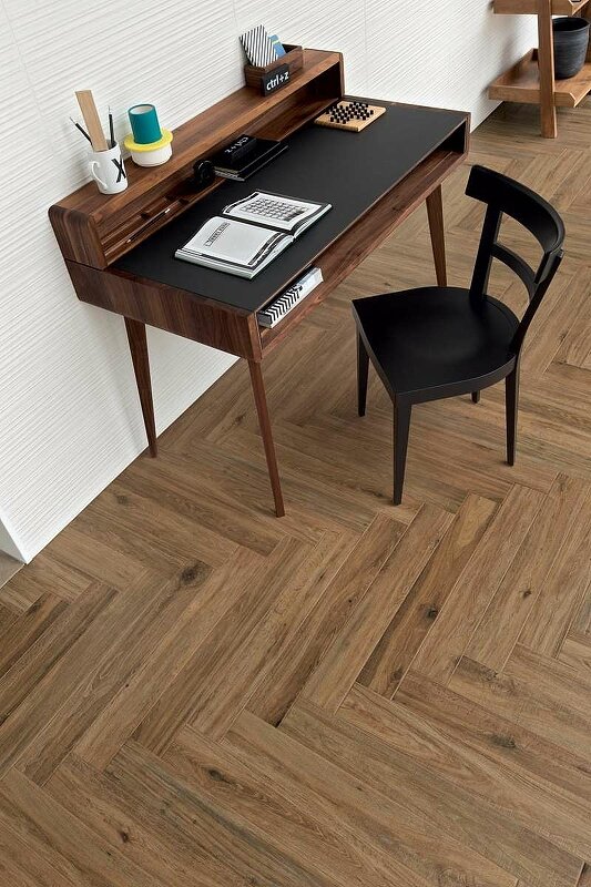 Керамогранит Marazzi Ragno Woodglam Pav. Noce R06R 10х70 см коричневый