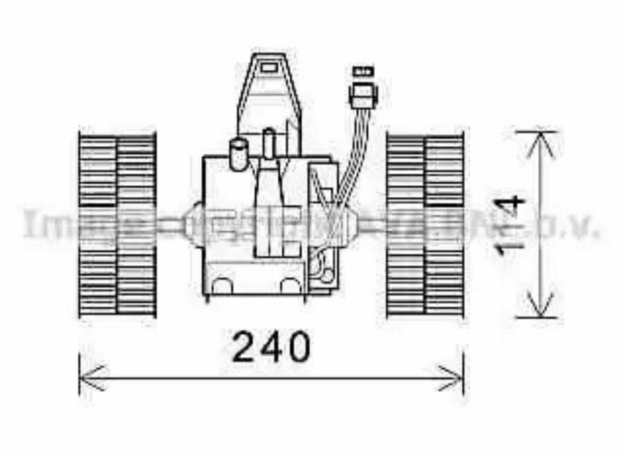 AVA BW8491 Вентилятор системы кондиционирования