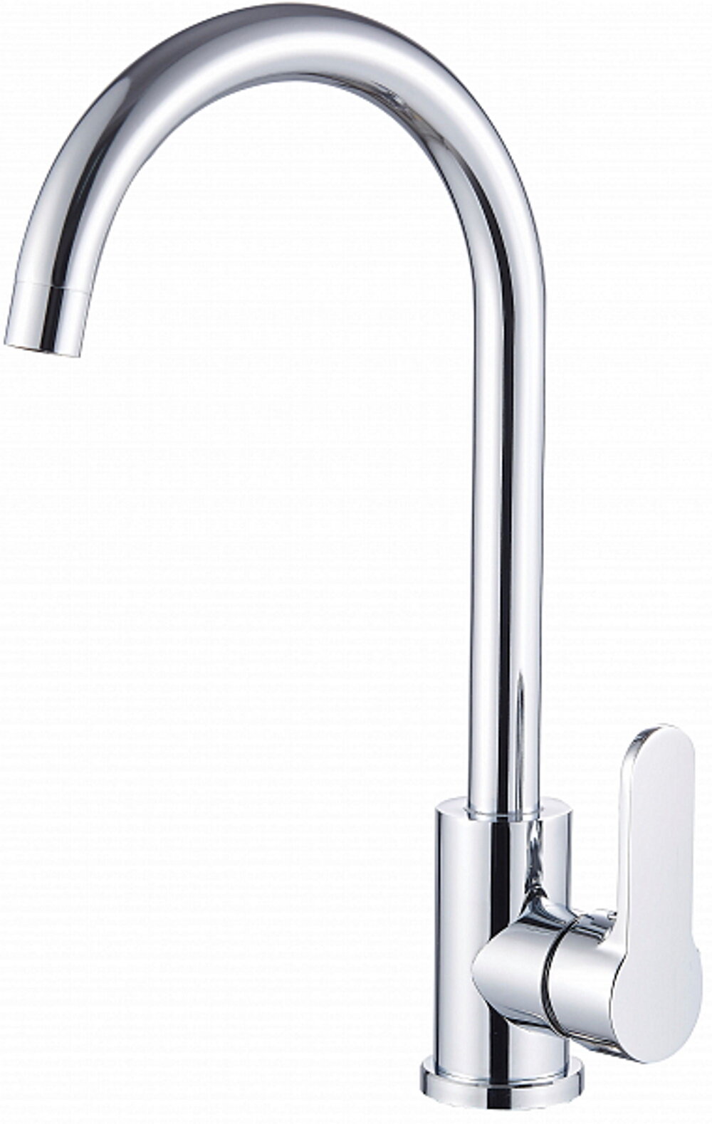 Смеситель ARGO / Арго GEKTOR для кухни, однорычажный, из нержавеющей стали, цвет хром, излив 258мм / сантехника