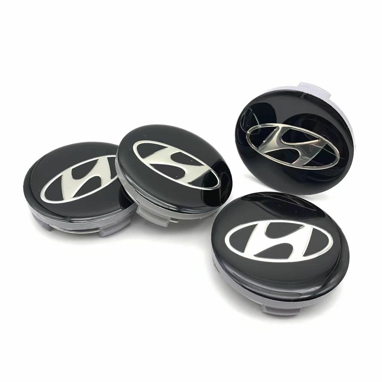 Колпачки заглушки на литые диски Hyundai Pilot IX35 60/56/11 мм 4 штуки.