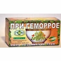 Фиточай Сила российских трав №33 От геморроя 1,5г №20 ф/пакетов