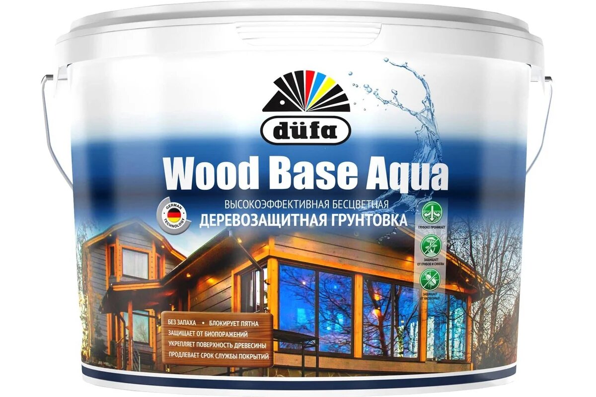 Dufa Пропитка WOOD BASE Aqua грунтовочная бесцветная 2,5л