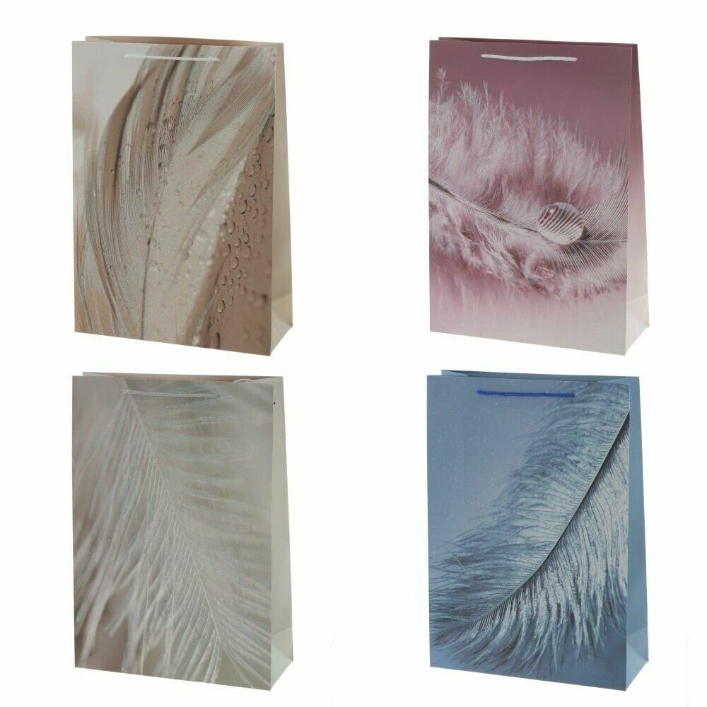 Подарочный пакет КНР "Перо", 32х26х12 см