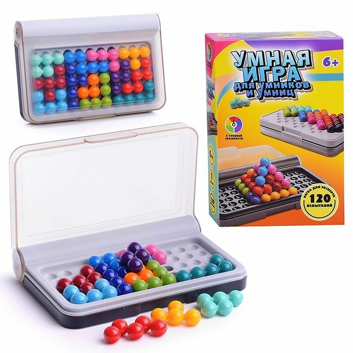 Настольная игра Oubaoloon "Для умников и умниц", № 2, 120 испытаний, в коробке (IQ21-1A)