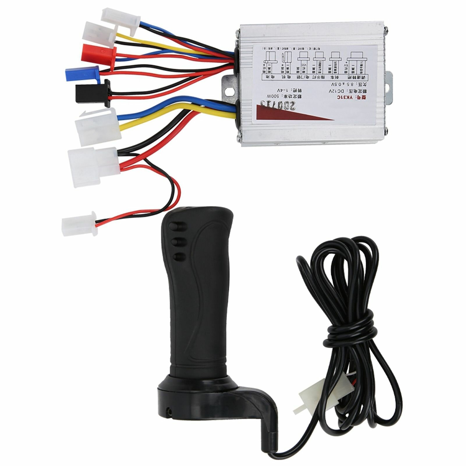 Контроллер 12V 500W + ручка газа