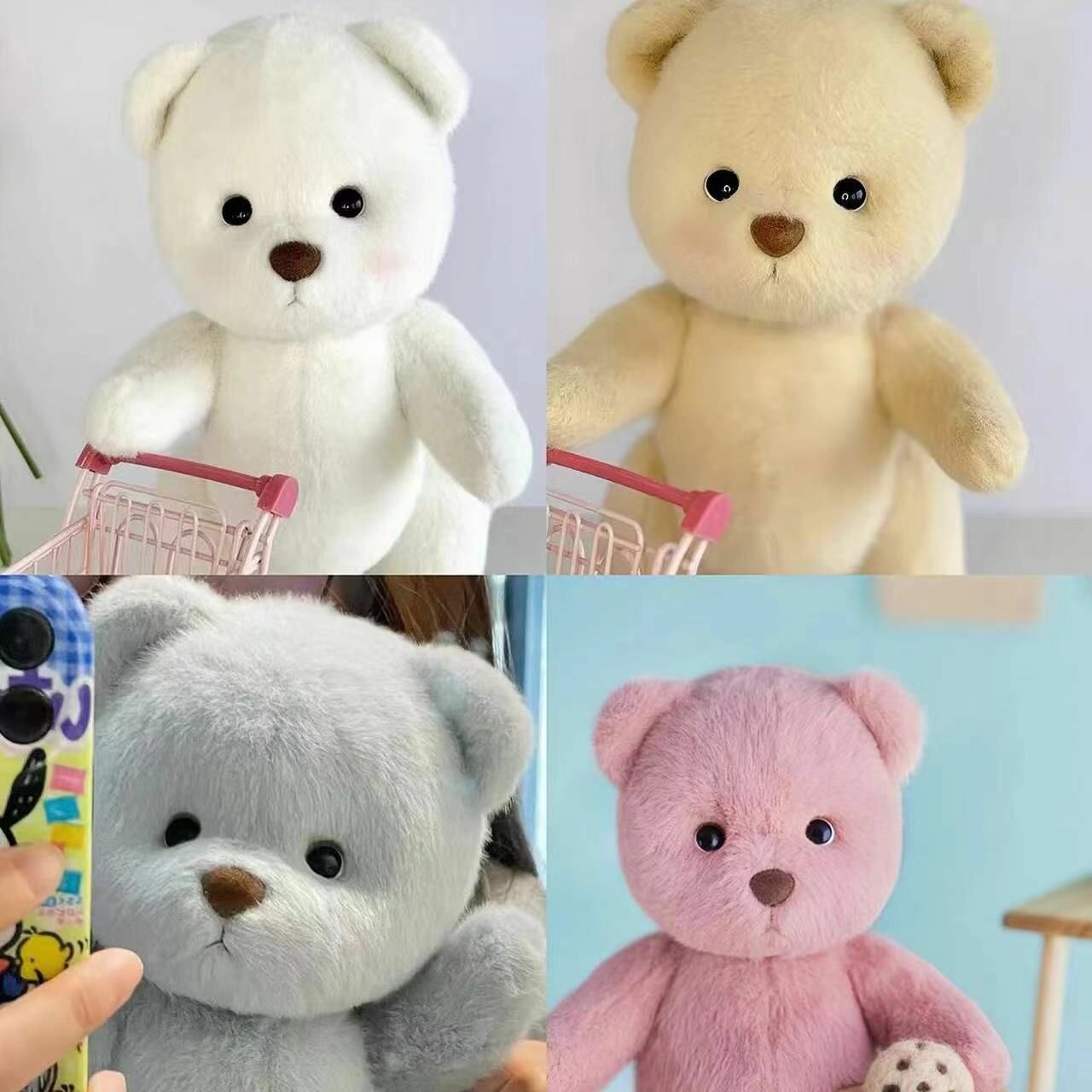 TeddyTales Кукла-мишка Лена 1 случайный из 4 цветов голых медведей