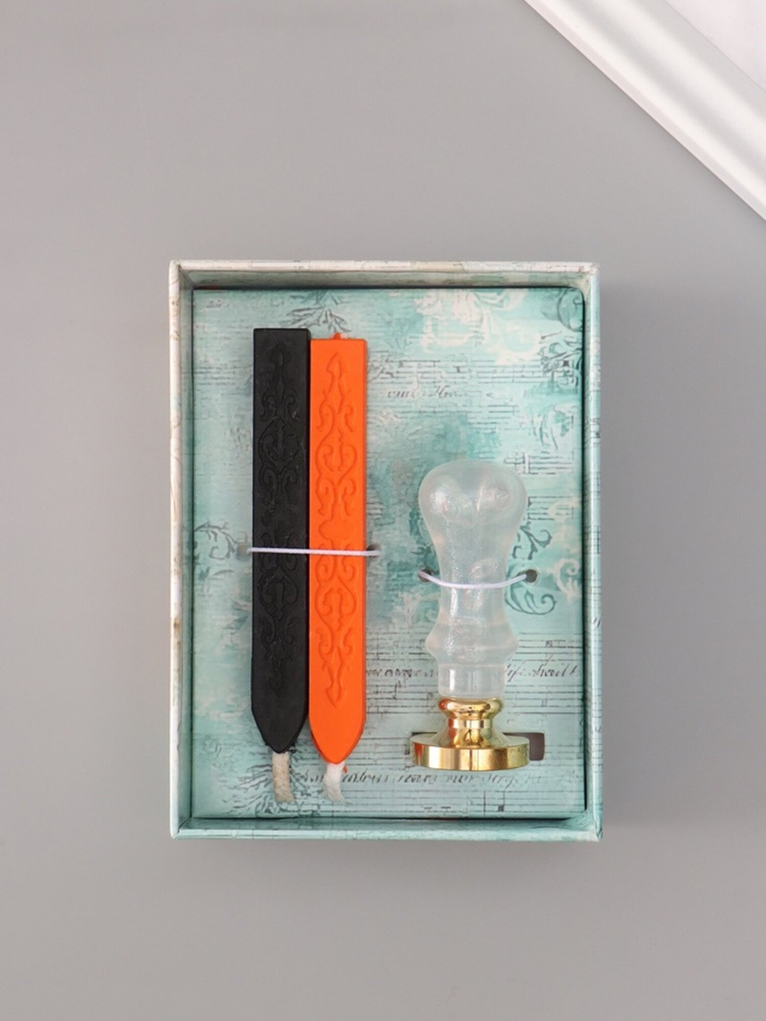 Подарочный набор для сургучной печати «Страшная тыква», печать, ручка, сургуч, 12.5×10×3.6 см