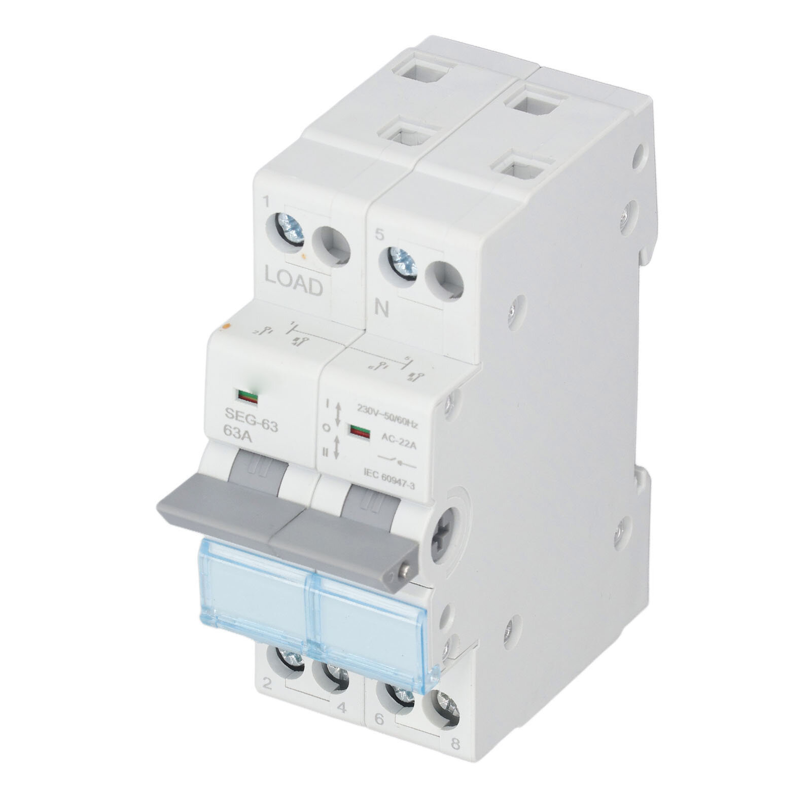 Изолирующий переключатель постоянного тока 230 В 63 А 2 P двойной выключатель питания для систем генерации солнечной энергии, систем связи