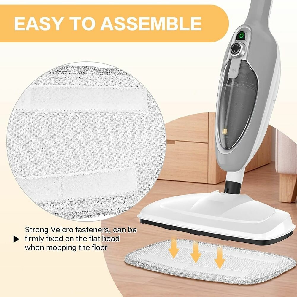 (A T Q K) 4 Упаковки Сменных Насадок Для Паровой Швабры GorFanty GF-6610, Моющиеся=v=