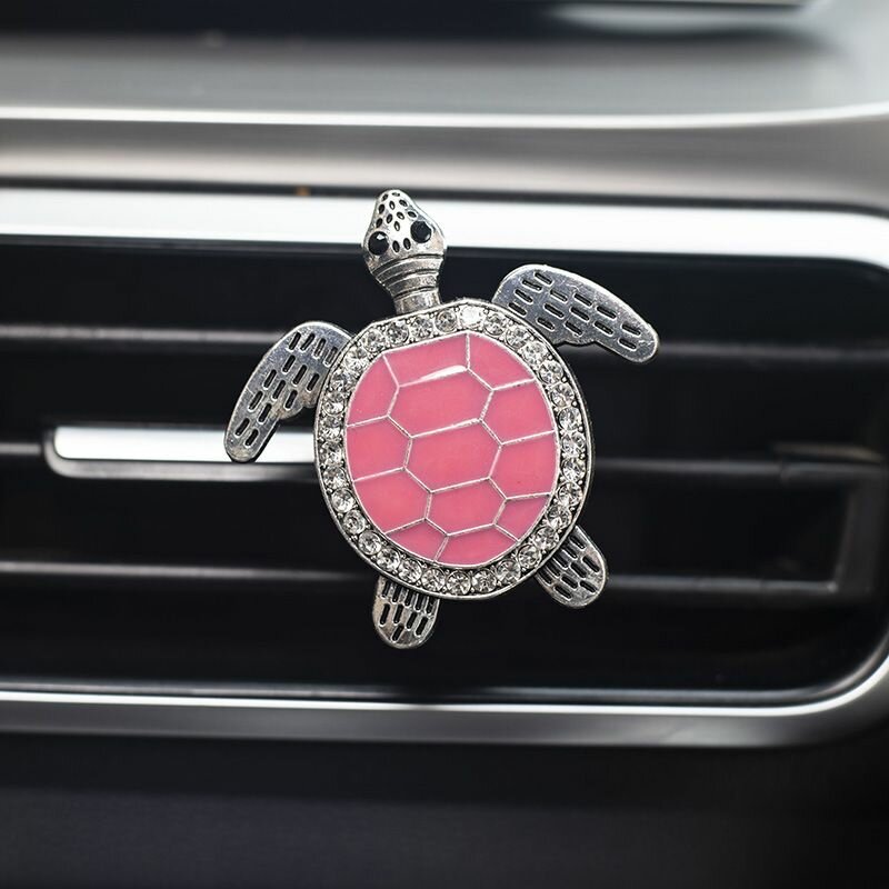Хит продаж: парфюмерный зажим для вентиляционного отверстия автомобиля с резинкой в виде черепахи, украшение с морской черепахой