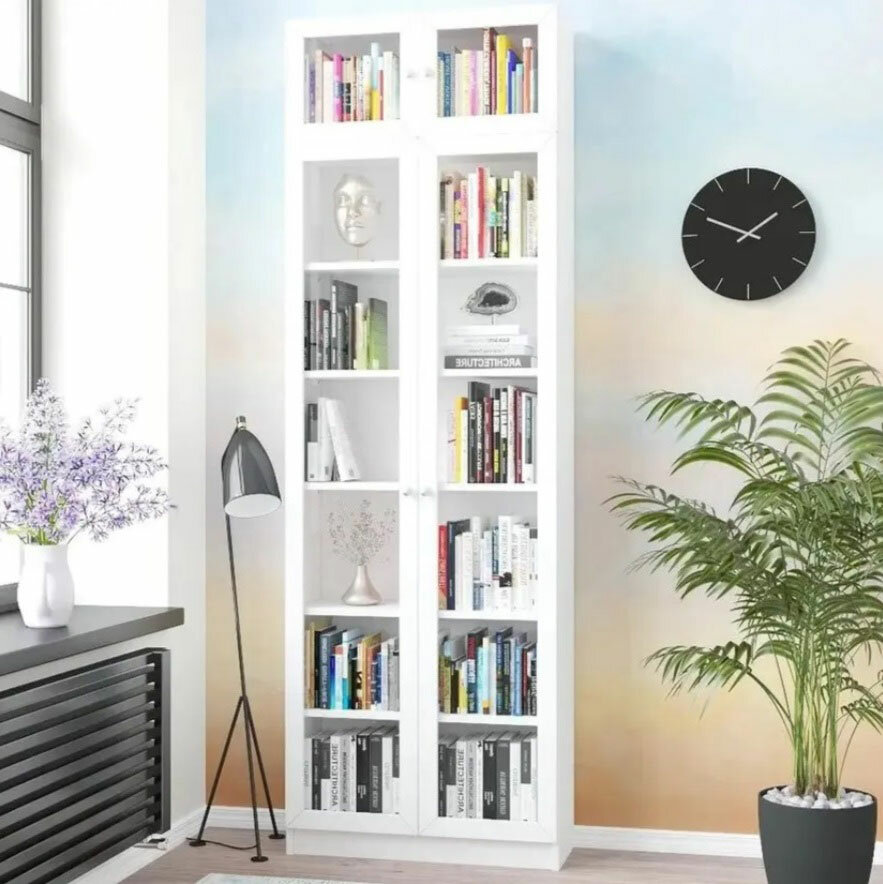Стеллаж Билли 37 FS белый дизайн IKEA