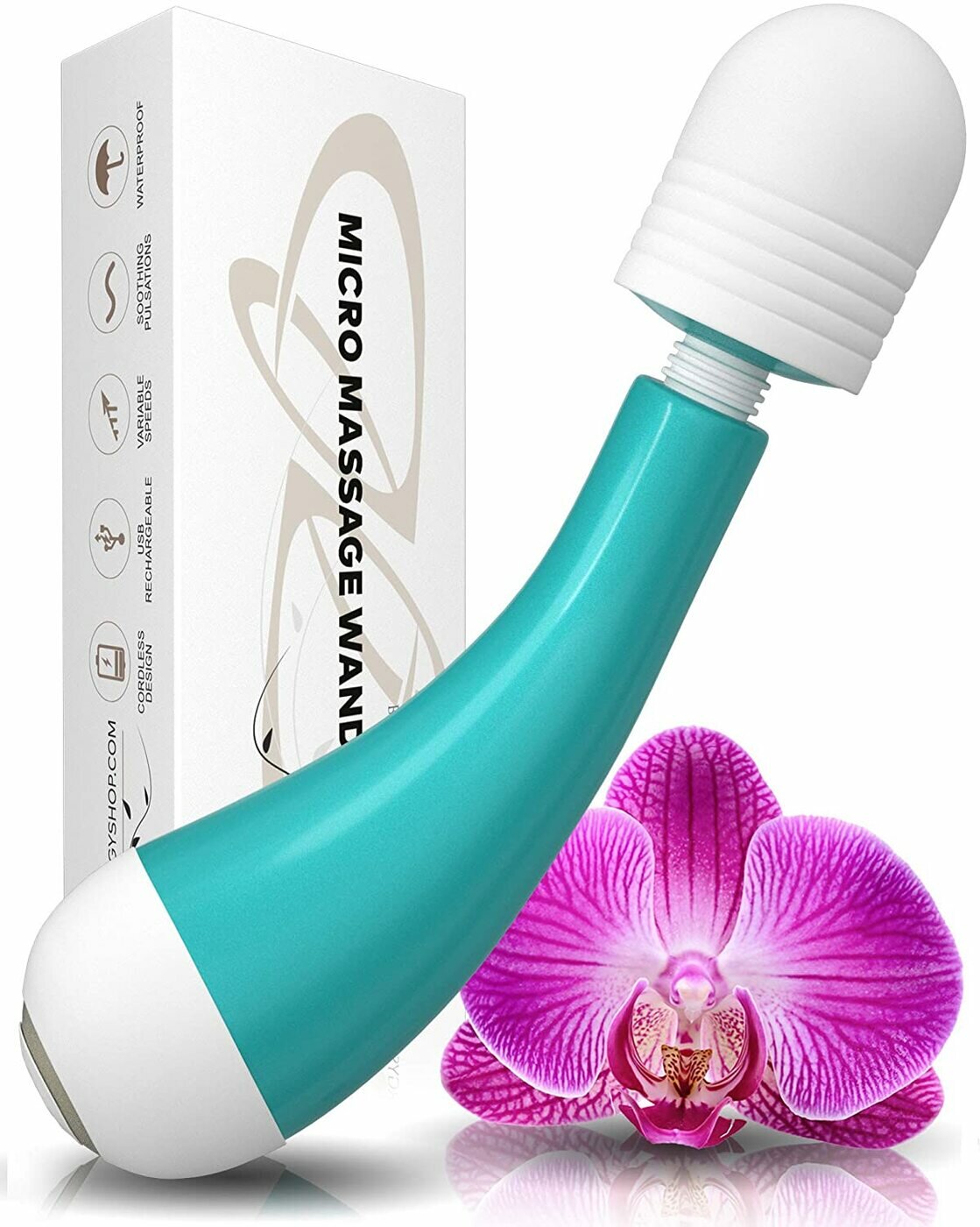 Вибратор вибромассажер для взрослых черный 13 см MAGIC PREMIUM MICRO WAND премиум класс гиипоаллергенный не вызывающий раздражение беспроводной легкий 18