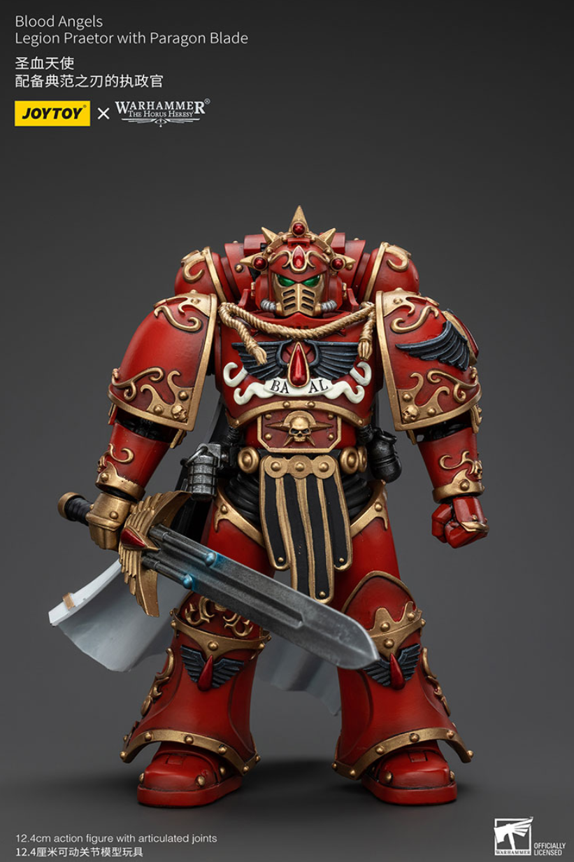 Подвижная фигурка JOYTOY Warhammer 40000 Blood Angels Legion Praetor with Paragon Blade