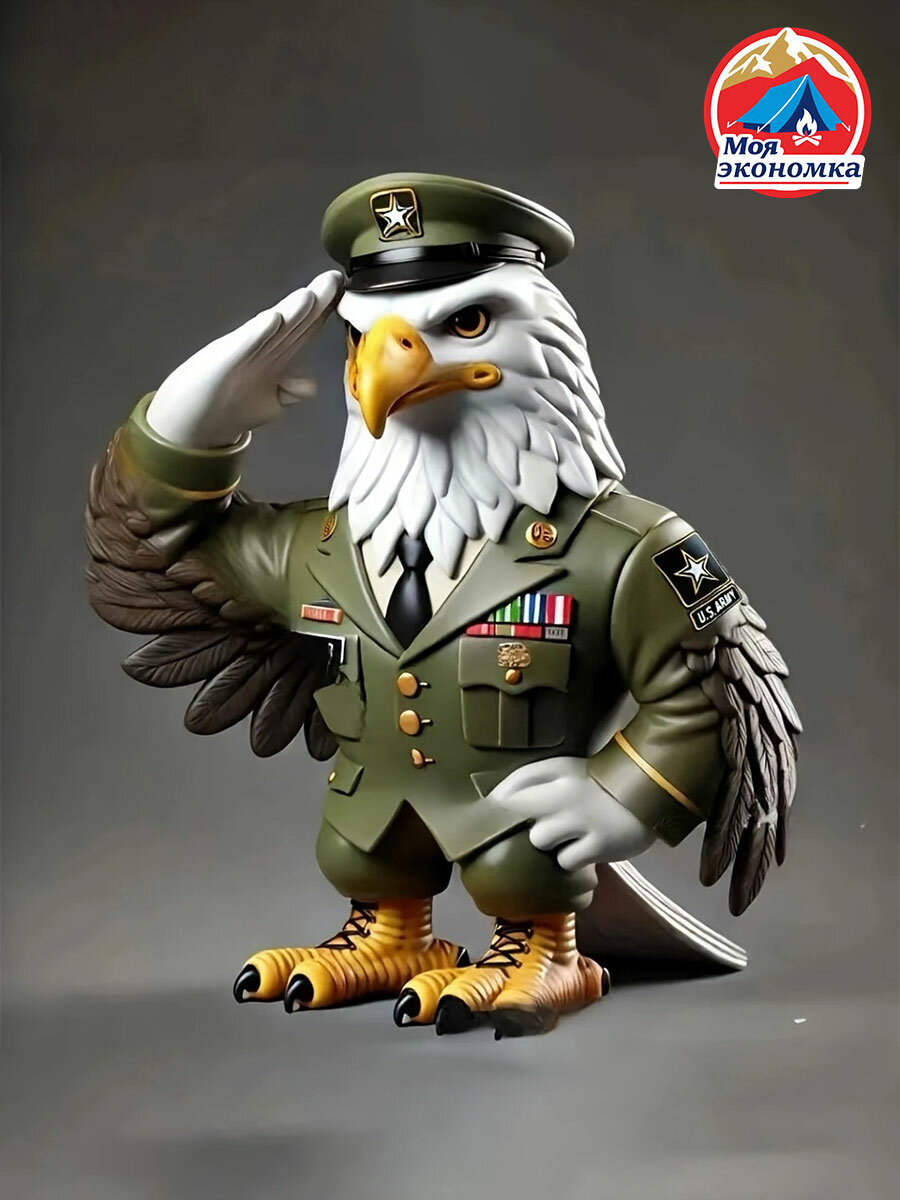 Статуэтка "Мояэкономка", полирезин, декоративная, зеленый цвет