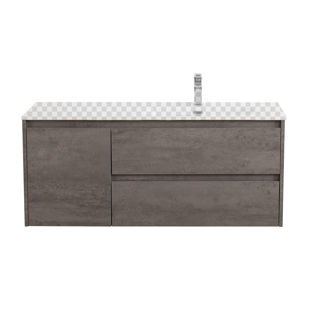 Тумба под раковину BelBagno Kraft 100 KRAFT-1000-2C-1A-SO-CG-R Cemento Grigio правая