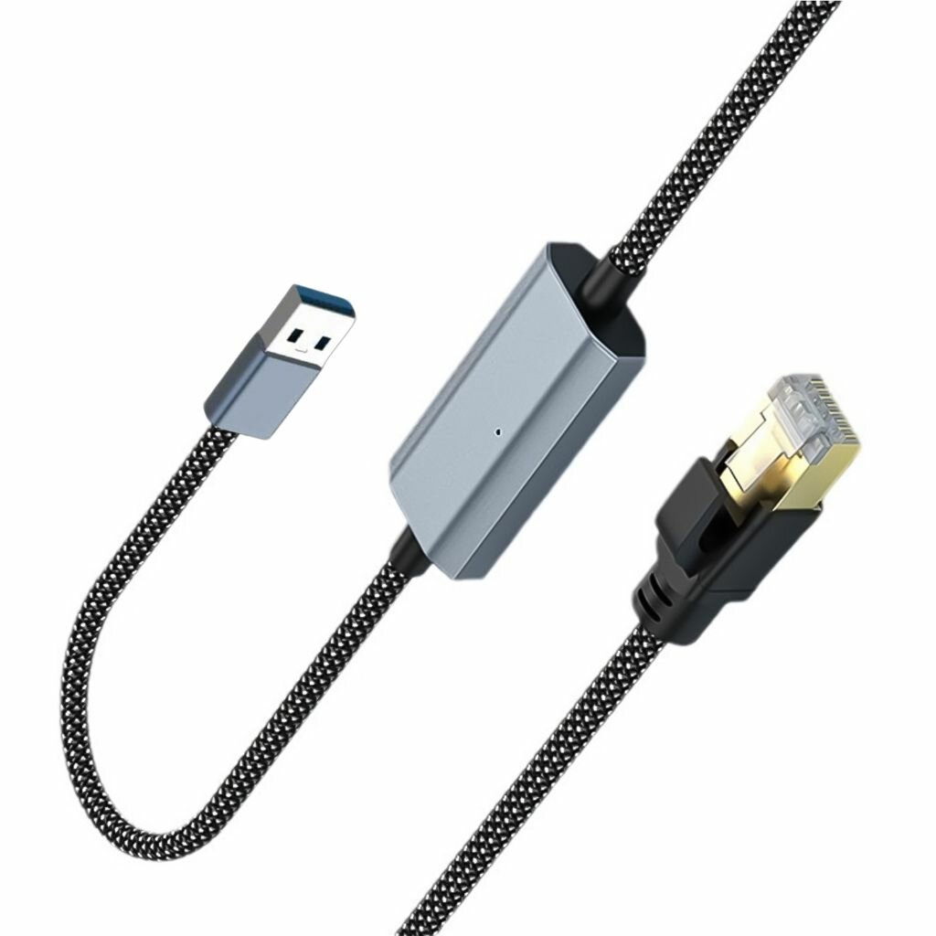 Кабель USB3.0 - RJ45 Gigabit Ethernet, 2 метра