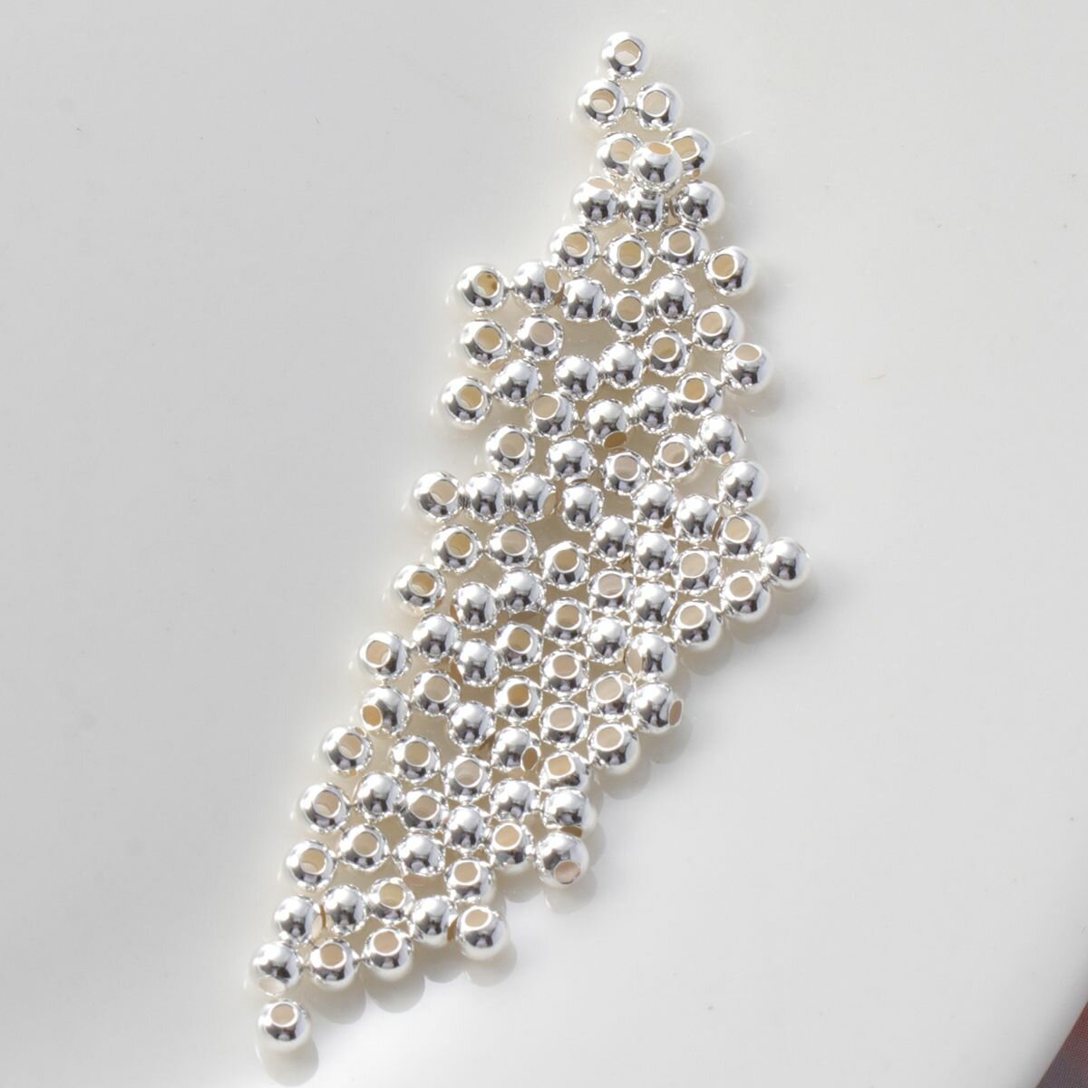 Оригинальные бусины из серебра 925 пробы для ваших проектов, 100 штук