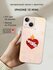 Чехол на Apple iPhone 13 mini / Айфон 13 мини с принтом "Сердце в цветах", прозр...