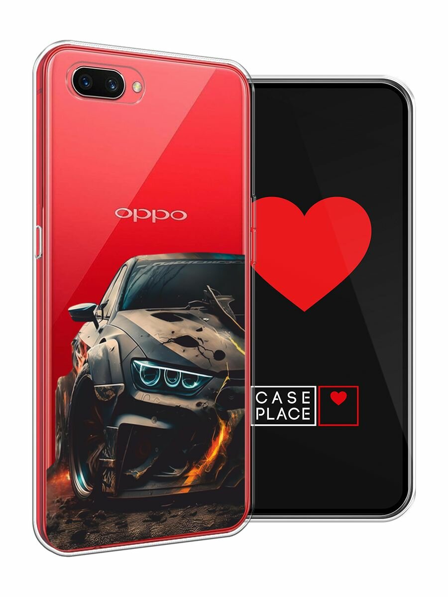Чехол на Oppo A3s / Oppo A3s с принтом "На износ", прозрачный — фото 1