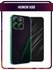 Силиконовый чехол на Honor X8B / Хонор X8B с принтом "Зеленый карбон"