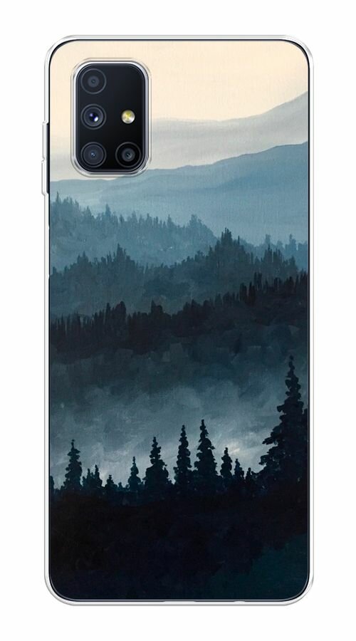 Чехол на Samsung Galaxy M51 / Самсунг Галакси М51 с принтом "Туманные горы"