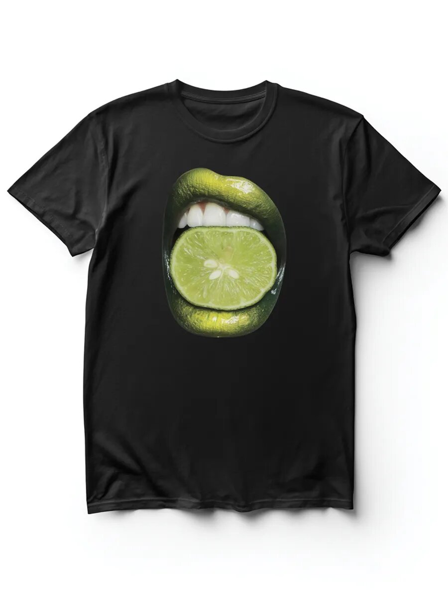 Футболка lips lime