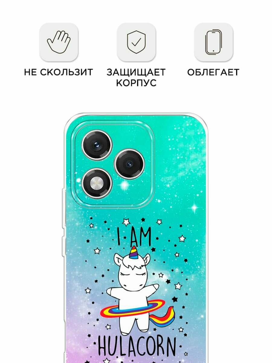 Чехол на Honor 400 Lite / Хонор 400 Лайт с принтом I am hulacorn — фото 1