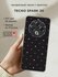 Чехол на Tecno Spark 30 / Текно Спарк 30 с принтом "Черный фон и сердечки"