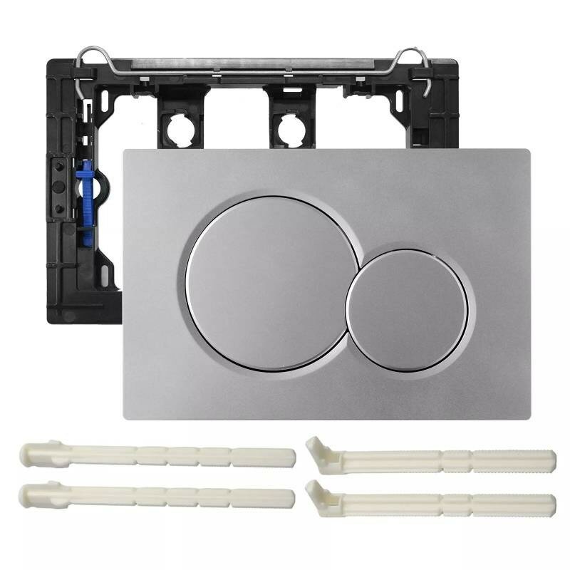 Панель для смыва geberit sigma 20 alpha 15 delta 21 elegant dual flush sleek abs, серебристый