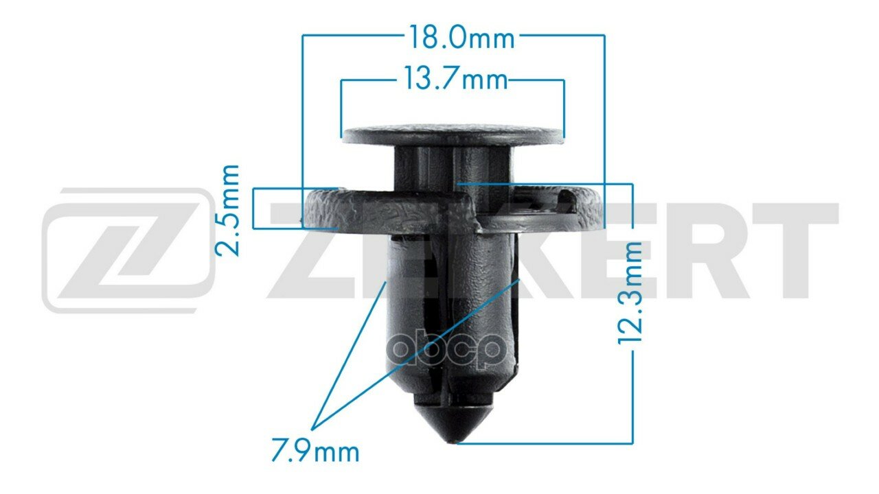BE1755 , ZEKKERT , Клипса Zekkert арт. BE1755