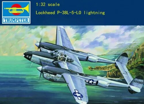 Trumpeter 02227 1/32 Lockheed P-38L-5-LO lightning сборная модель самолета