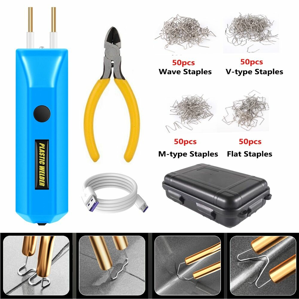 Портативный сварочный аппарат для ремонта пластиковых бамперов, быстрый сварочный аппарат, горячий сварочный пистолет, перезаряжаемая модель