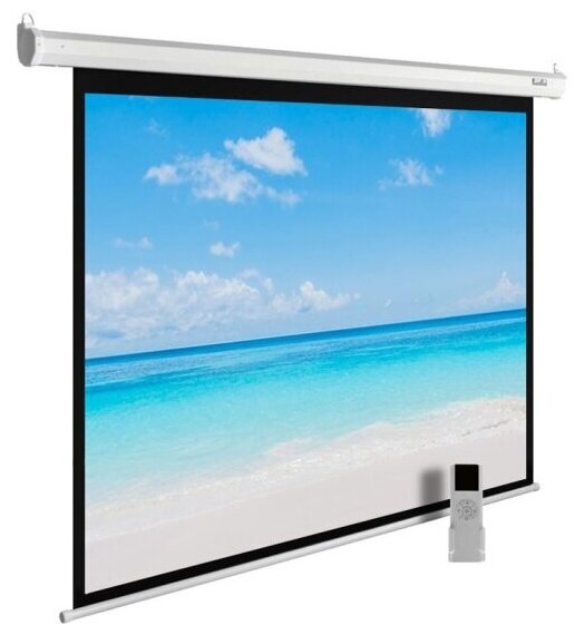 Экран с электроприводом Cactus 225x300см MotoExpert CS-PSME-300x225-WT 4:3 настенно-потолочный рулонный белый