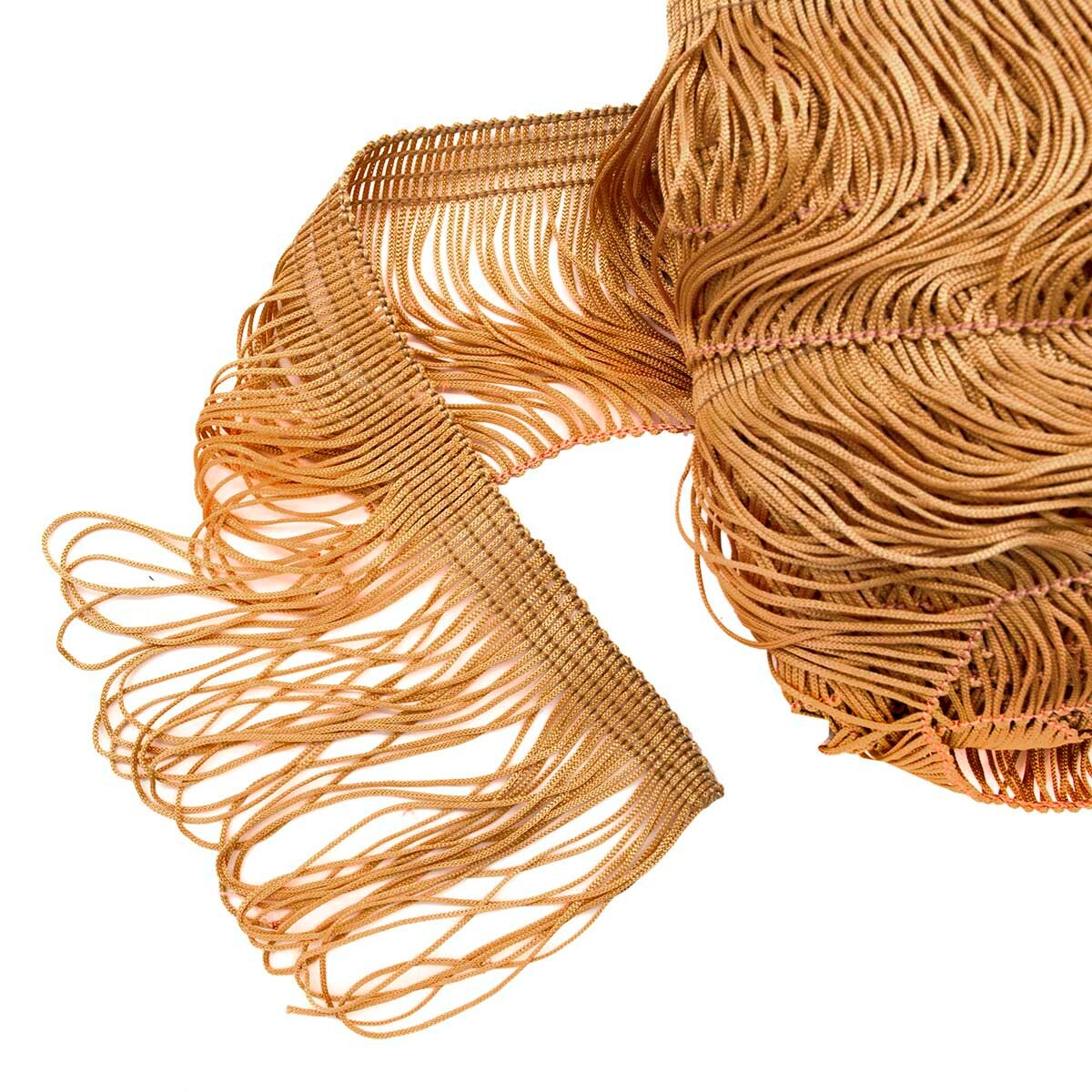 Бахрома для штор, текстиля, одежды, шитья, 9 см*25 м, светло-бежевая, Айрис