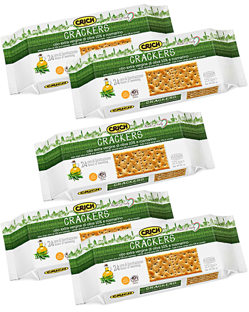 Крекер Crich с оливковым маслом и розмарином 250 гр. - 5 шт