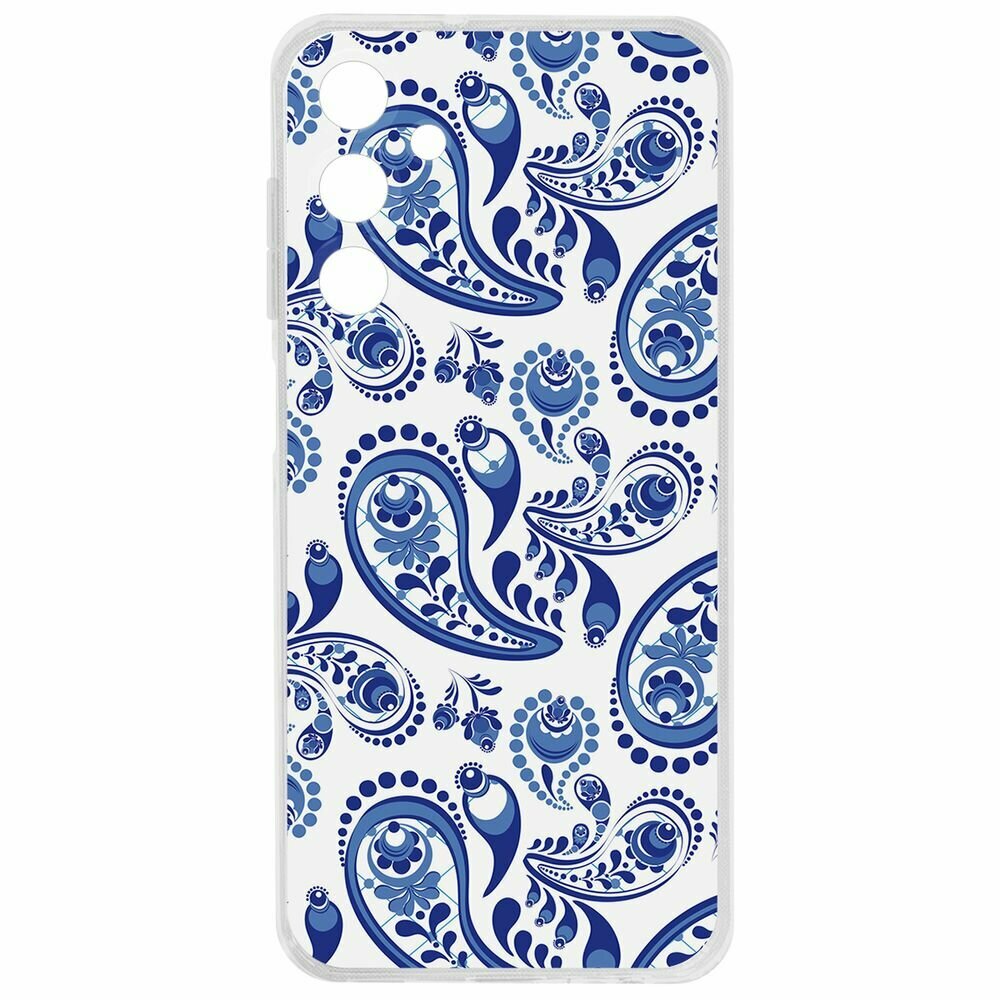 Чехол-накладка Krutoff Clear Case Гжель для Samsung Galaxy A25 5G (A256)