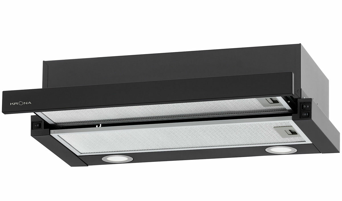 Вытяжка Krona KAMILLA T 600 BLACK (2 мотора)