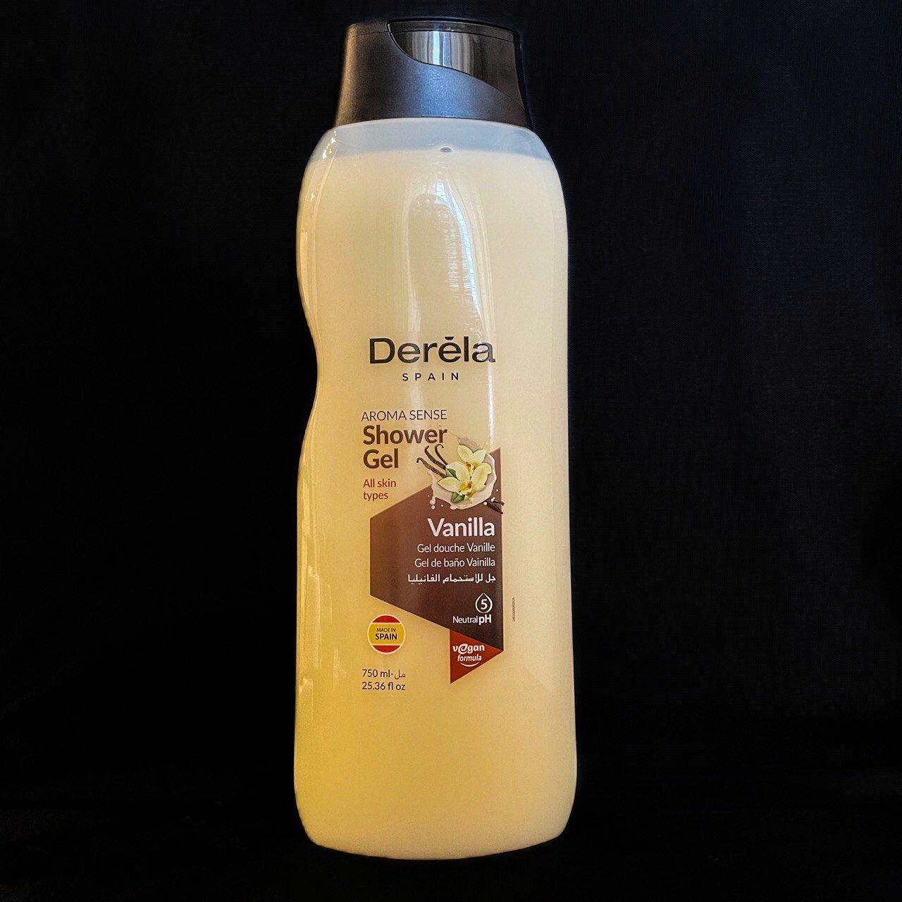 Гель для душа Derela "Ванильный дождь", 750 мл, для всех типов кожи