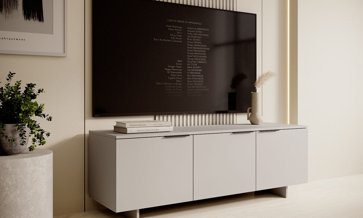 ТВ тумба Алма-2 Серый 150*55*42