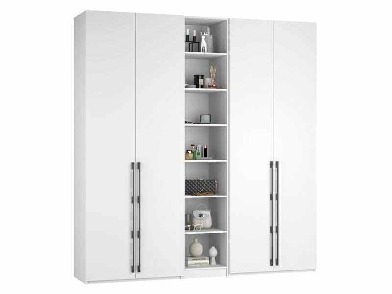 Шкаф распашной для одежды "Морган 4.1" 225х240х50 Белый