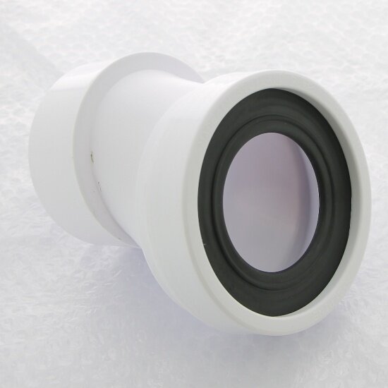 Труба фановая Mcalpine MRWC6, L=125 мм с 40 мм смещ, вход 97-107 мм, выход 110 мм