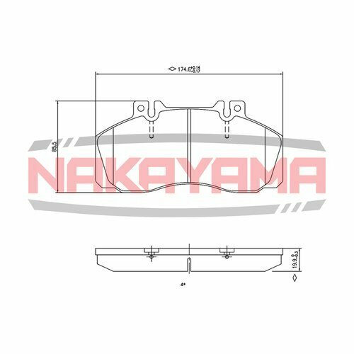 Колодки тормозные дисковые Nakayama HP8227NY