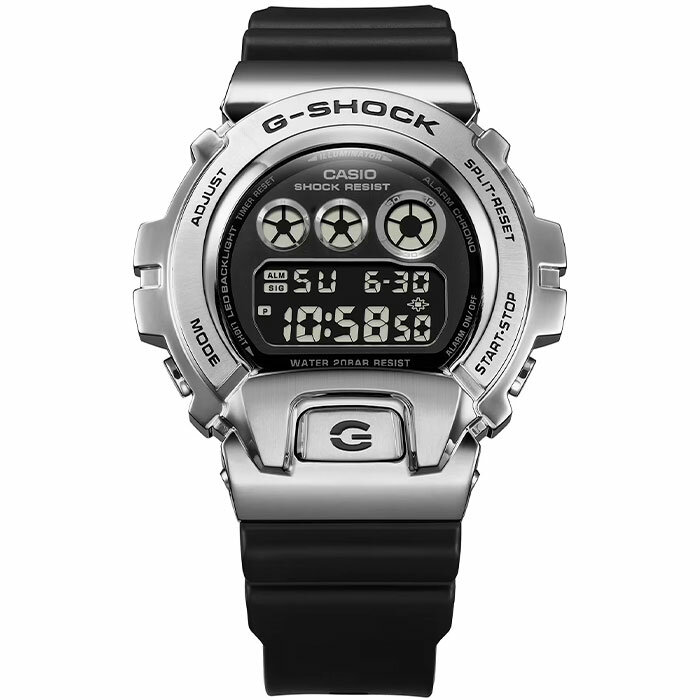 Наручные часы CASIO G-Shock, серебряный, черный — фото 1