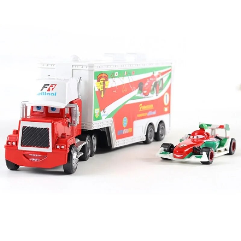 Disney Pixar Cars 3, набор Mack Truck и гоночный болид, 1:55, красный