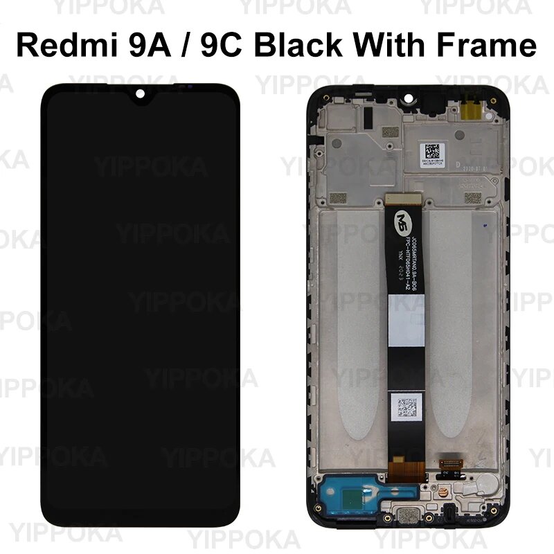 ЖК-дисплей 6,53 дюйма для Xiaomi Redmi 9 M2006C3MG, ЖК-дисплей с сенсорным 9A l 9C With Frame