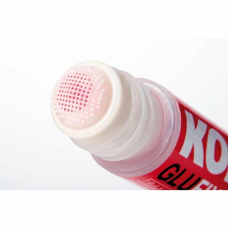 Клей канцелярский жидкий Kores 30 мл прозрачный силиконовый аппликатор, 5780