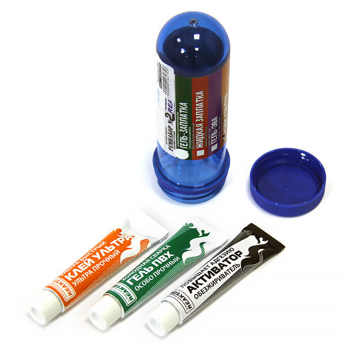 Ремнабор №2(гель ПВХ+ультра+активатор+пенал) Темно-серый