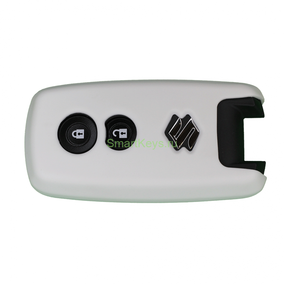 Силиконовый чехол для ключа Suzuki - белый