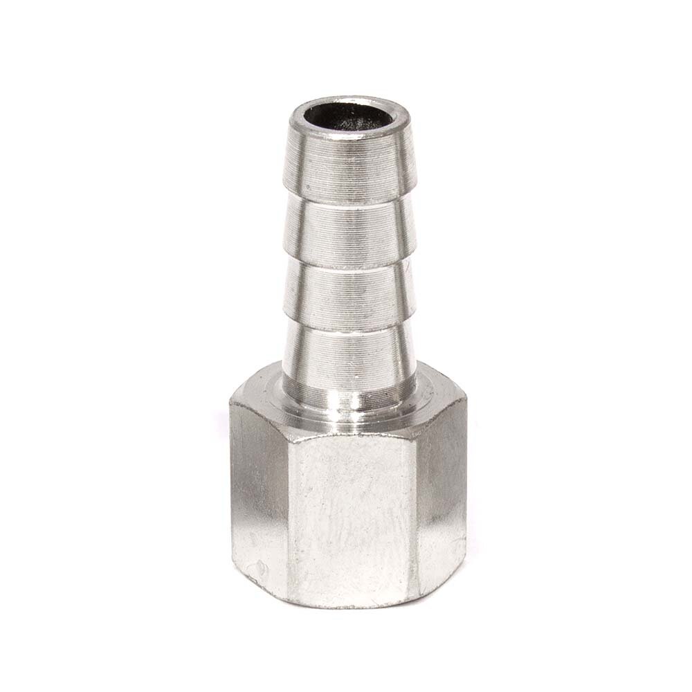 Штуцер ёлочка с резьбой SH-E10-1/4F для работы с жатым воздухом и жидкостями, Арт. 7754