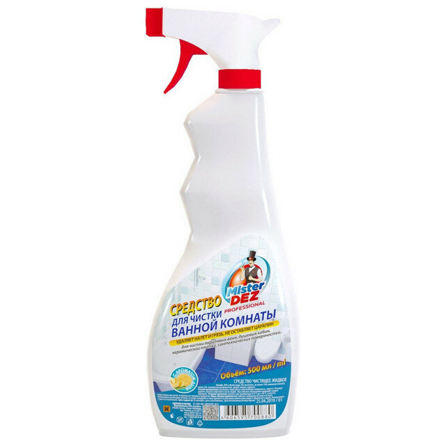 Средство чистящее MISTER DEZ Professional Аромат Дыни для ванной комнаты спрей 500мл